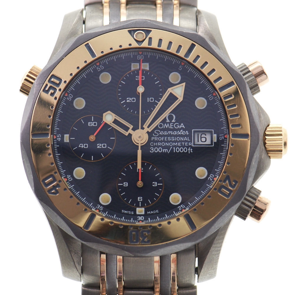 Omega Seamaster 18K Rose Gold Titanium Automatic Chronograph 2296.80 ...