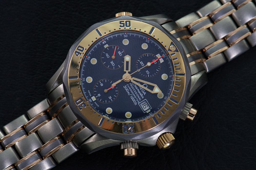 Omega Seamaster 18K Rose Gold Titanium Automatic Chronograph 2296.80 ...