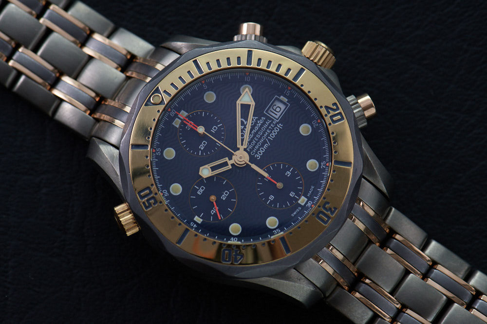 Omega Seamaster 18K Rose Gold Titanium Automatic Chronograph 2296.80 ...