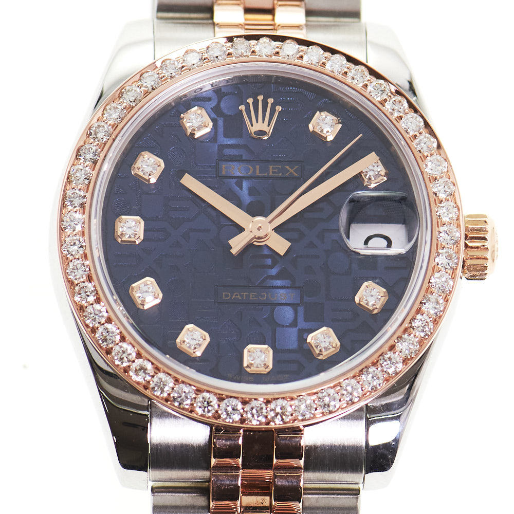 Rolex Datejust 178241 Midsize 31mm Anniversary Diamond Dial-Custom ...